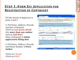 APPLICATION PROCEDURE FOR COPYRIGHT FILING.pptx