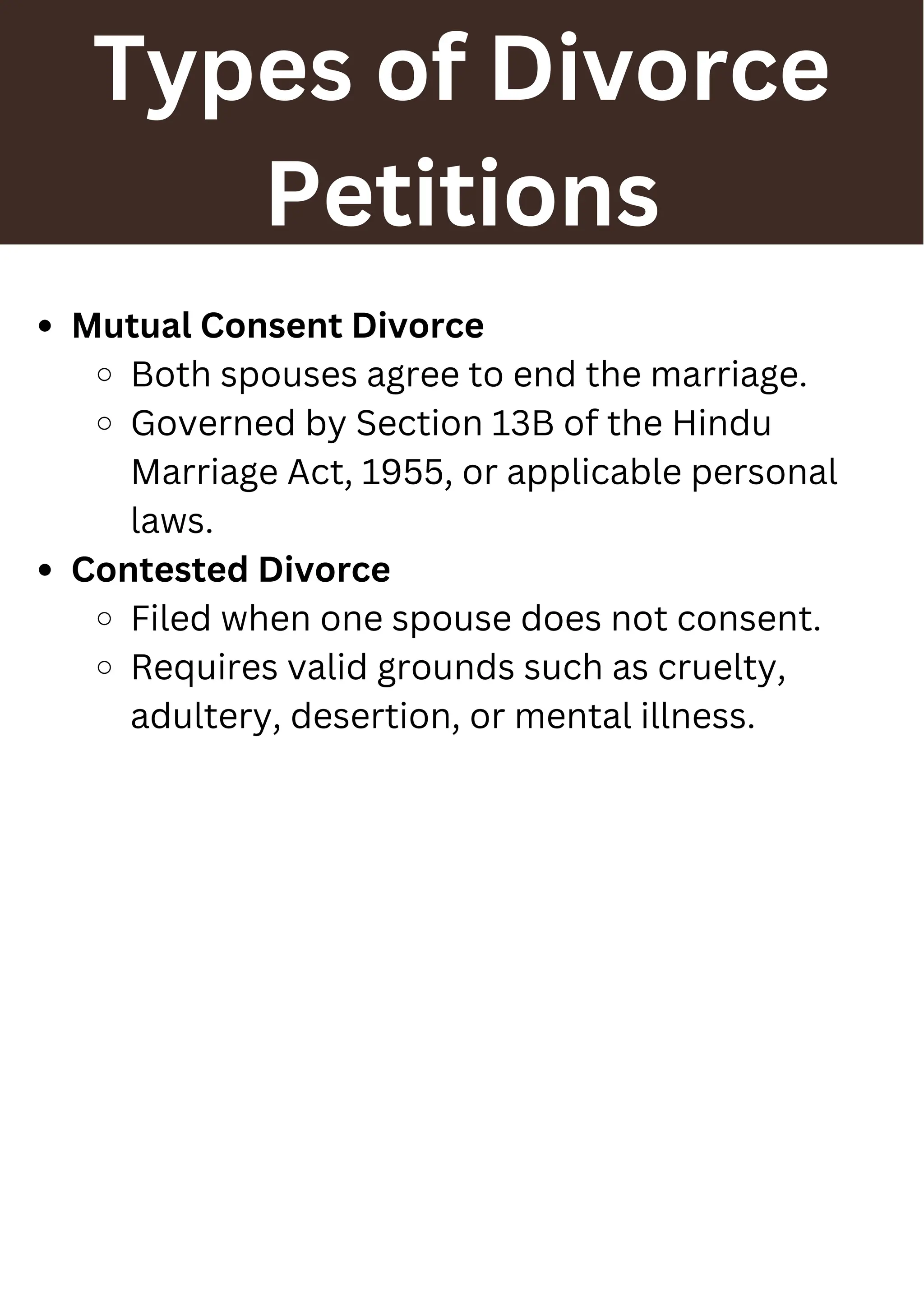 Procedure for Divorce in India by Prime Legal | PDF