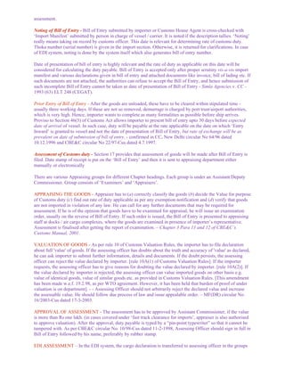 Procedure for import and export | PDF