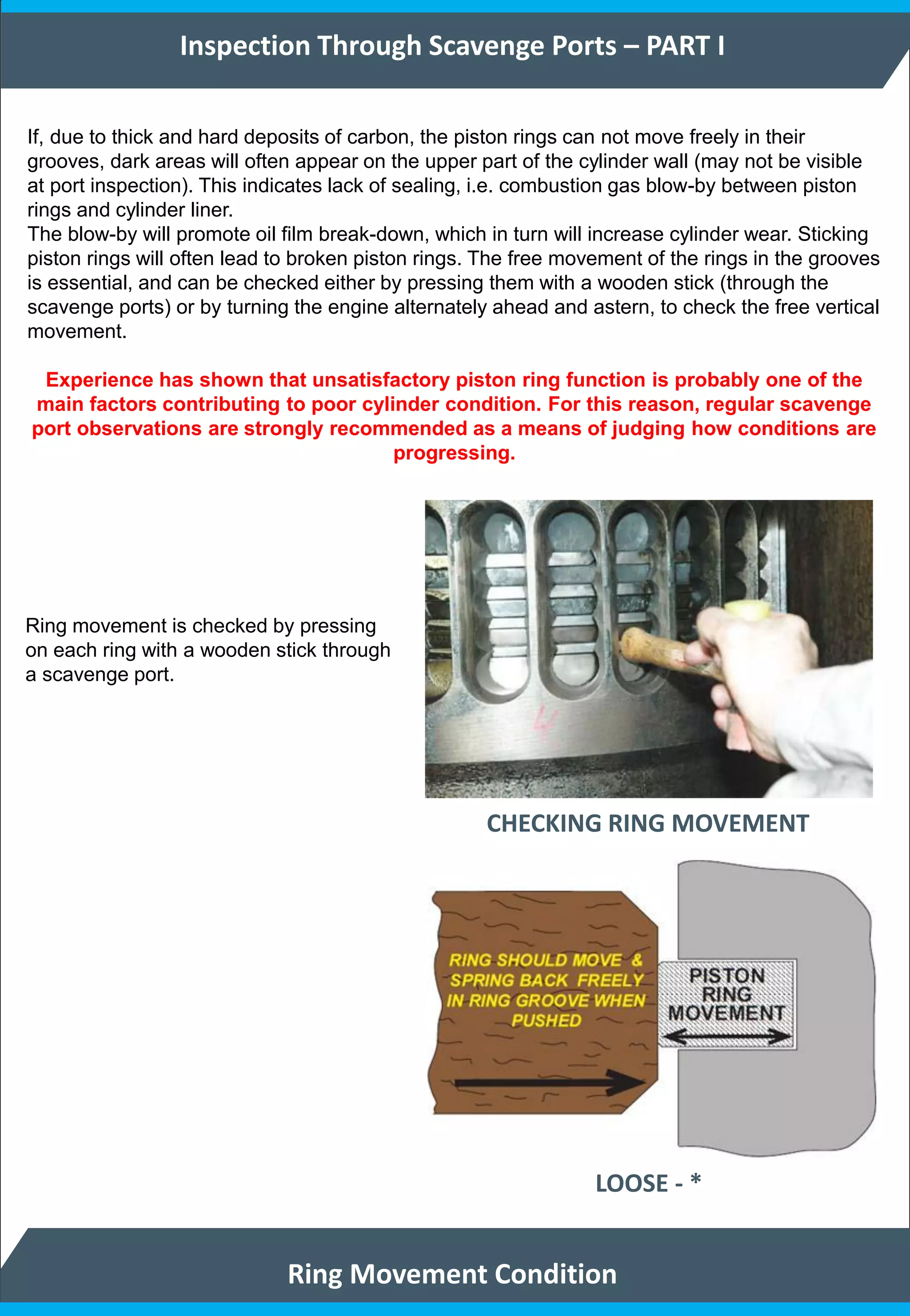 Procedure for Inspection Pistons and Cylinder Liners | PDF