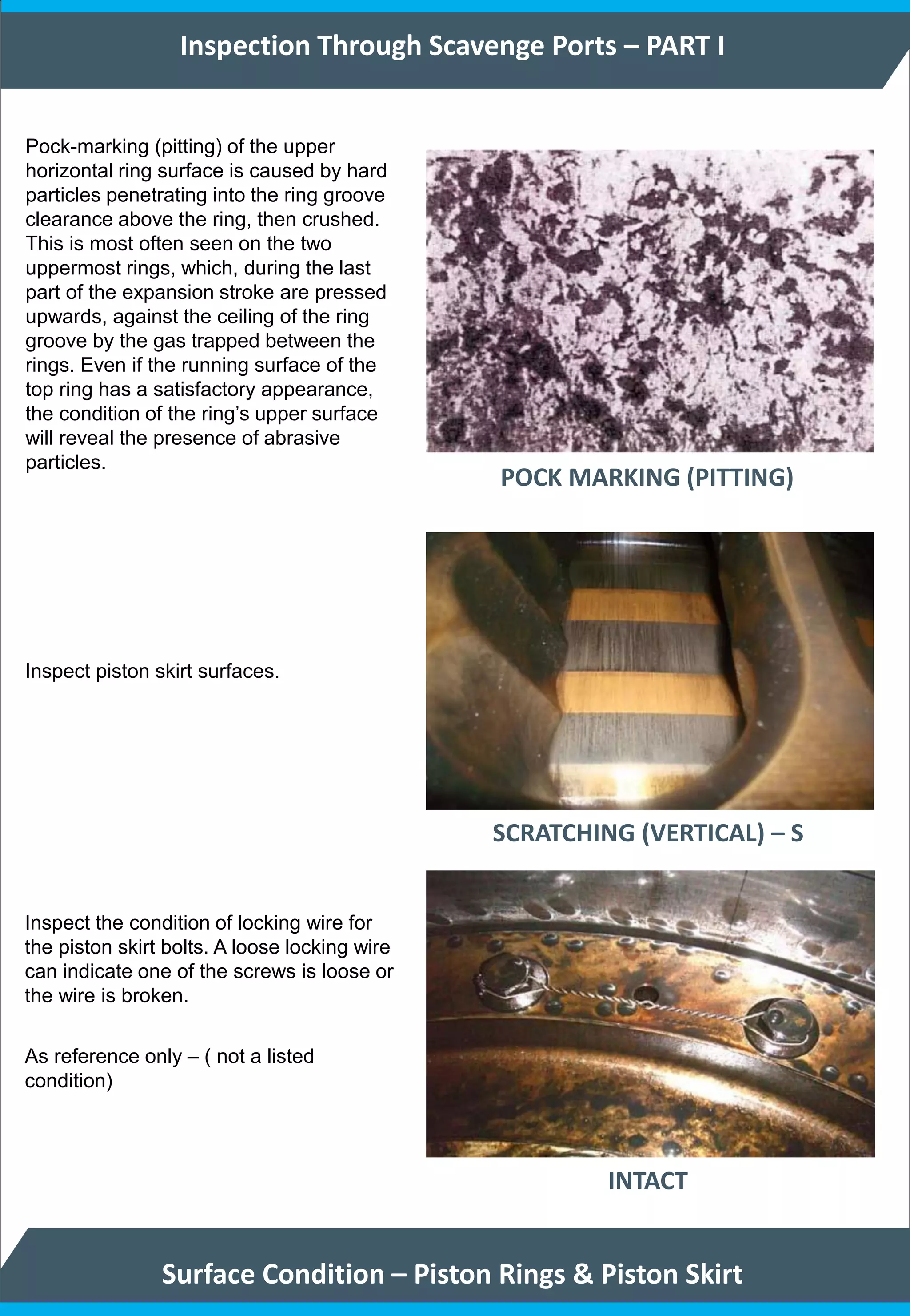 Procedure for Inspection Pistons and Cylinder Liners | PDF