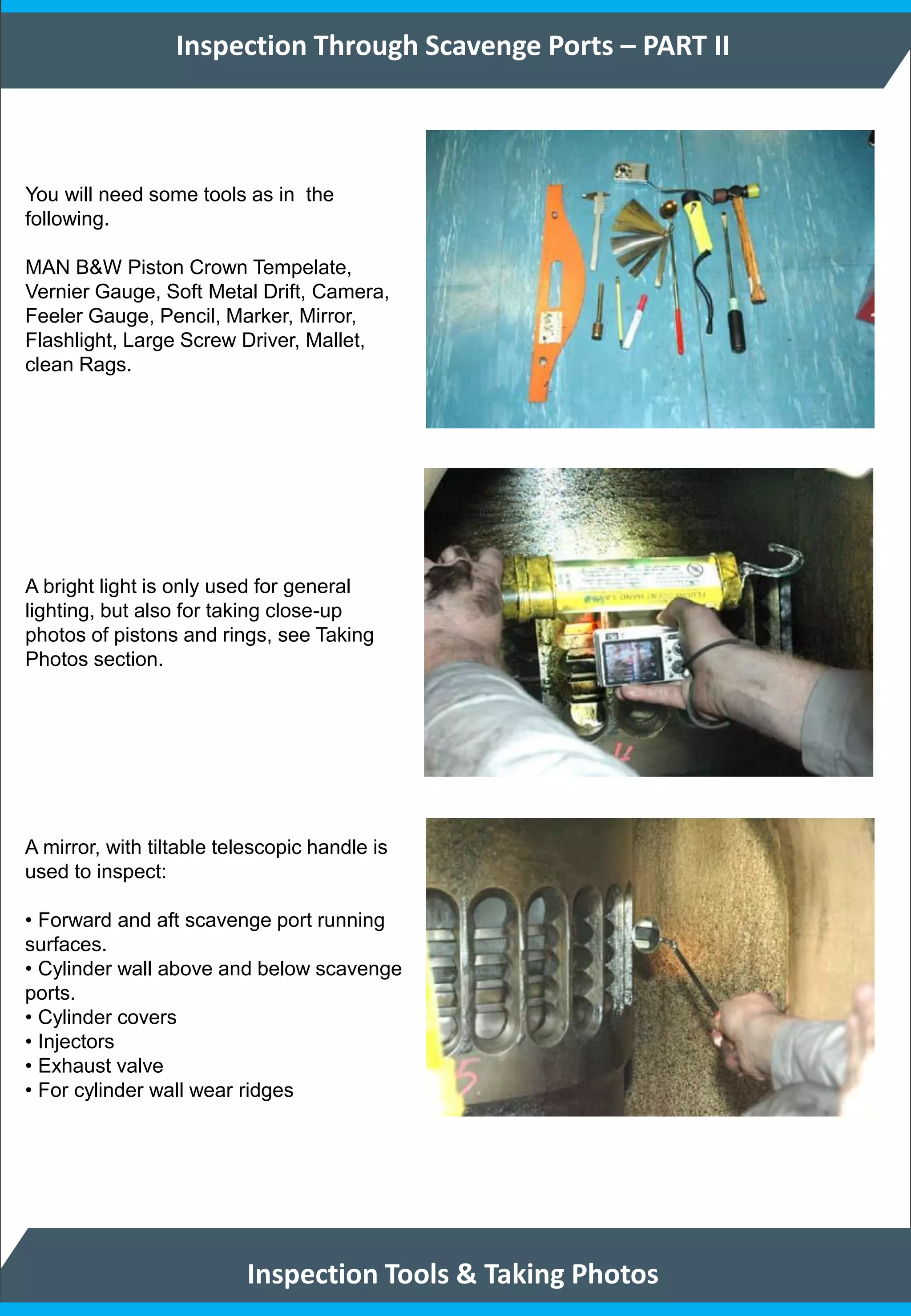 Procedure for Inspection Pistons and Cylinder Liners | PDF
