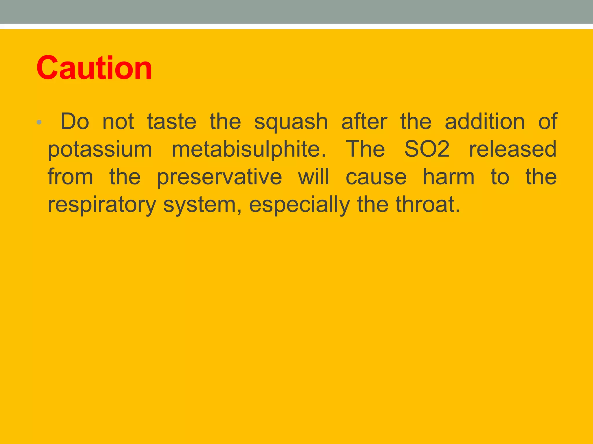 Procedure for preparation of mango suqash | PPTX