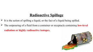 Procedure for safe handling of radioactive material and disposal of ...