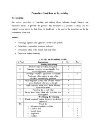 Procedure Guidelines on Restraining.docx