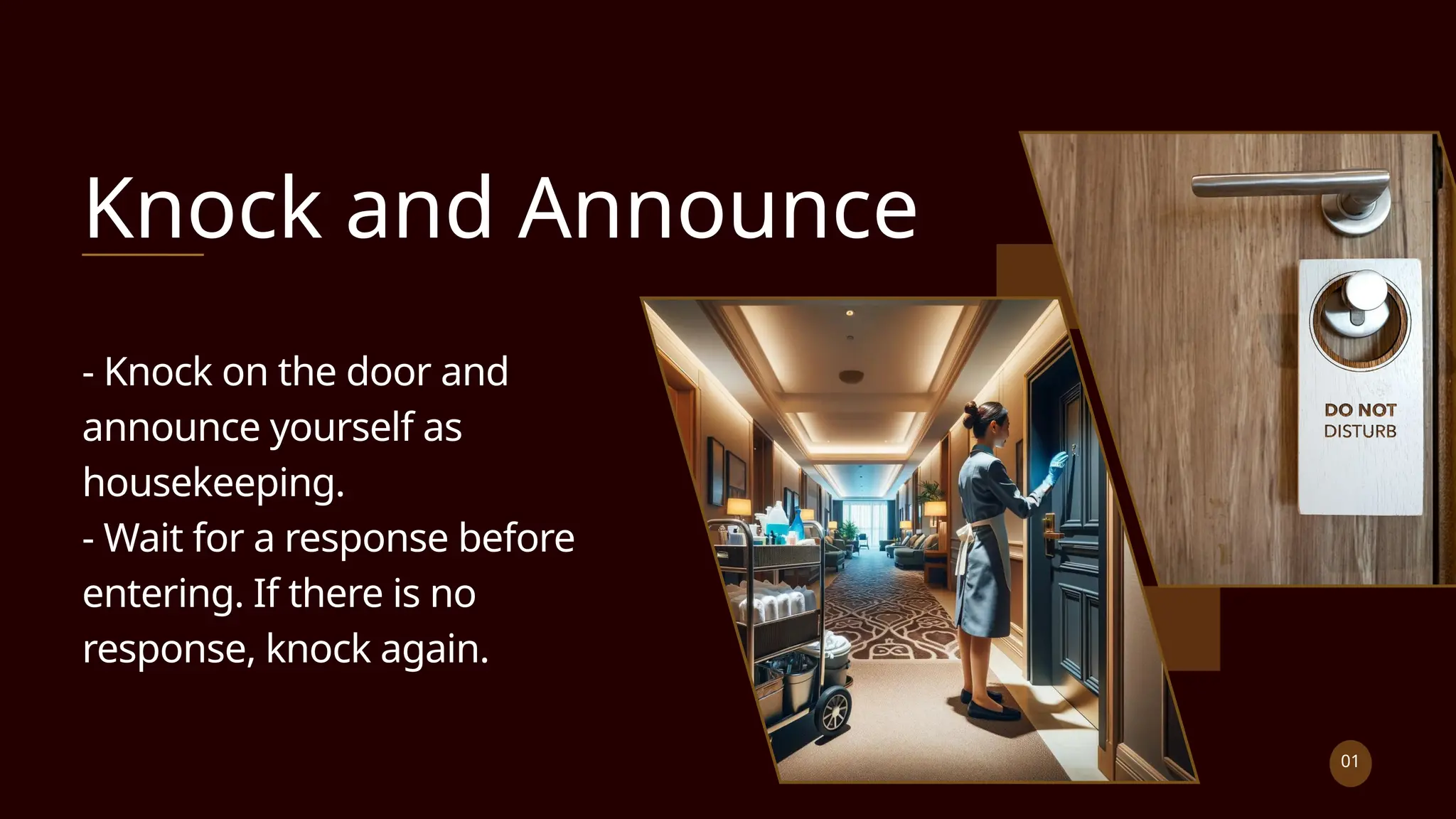 PROCEDURE IN CONDUCTING ROOM CHECK, TURN DOWN AND MAKE-UP BEDS.pptx