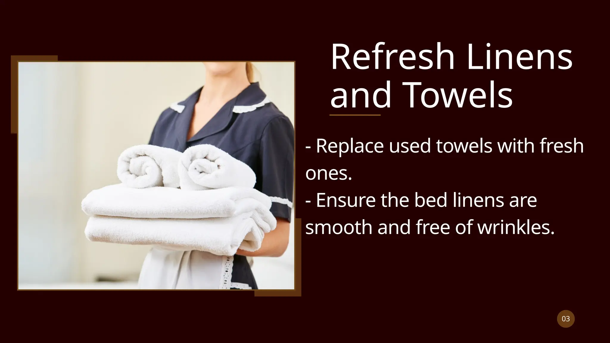 PROCEDURE IN CONDUCTING ROOM CHECK, TURN DOWN AND MAKE-UP BEDS.pptx