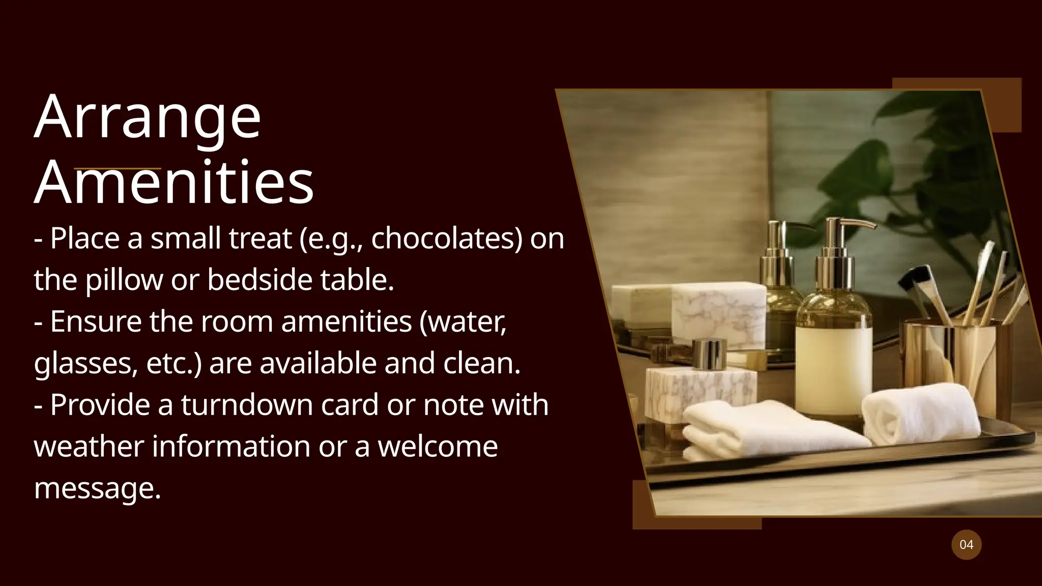 PROCEDURE IN CONDUCTING ROOM CHECK, TURN DOWN AND MAKE-UP BEDS.pptx