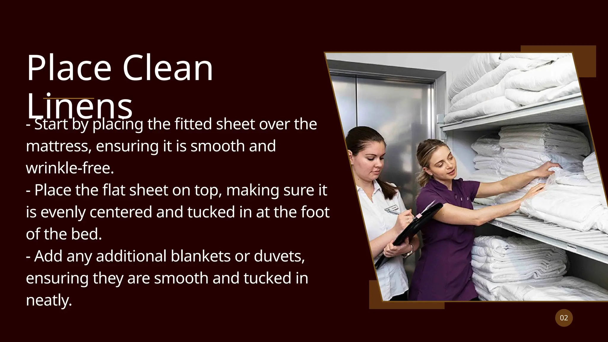 PROCEDURE IN CONDUCTING ROOM CHECK, TURN DOWN AND MAKE-UP BEDS.pptx