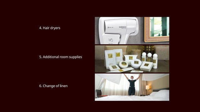 PROCEDURE IN CONDUCTING ROOM CHECK, TURN DOWN AND MAKE-UP BEDS.pptx ...