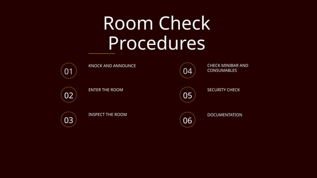 PROCEDURE IN CONDUCTING ROOM CHECK, TURN DOWN AND MAKE-UP BEDS.pptx ...
