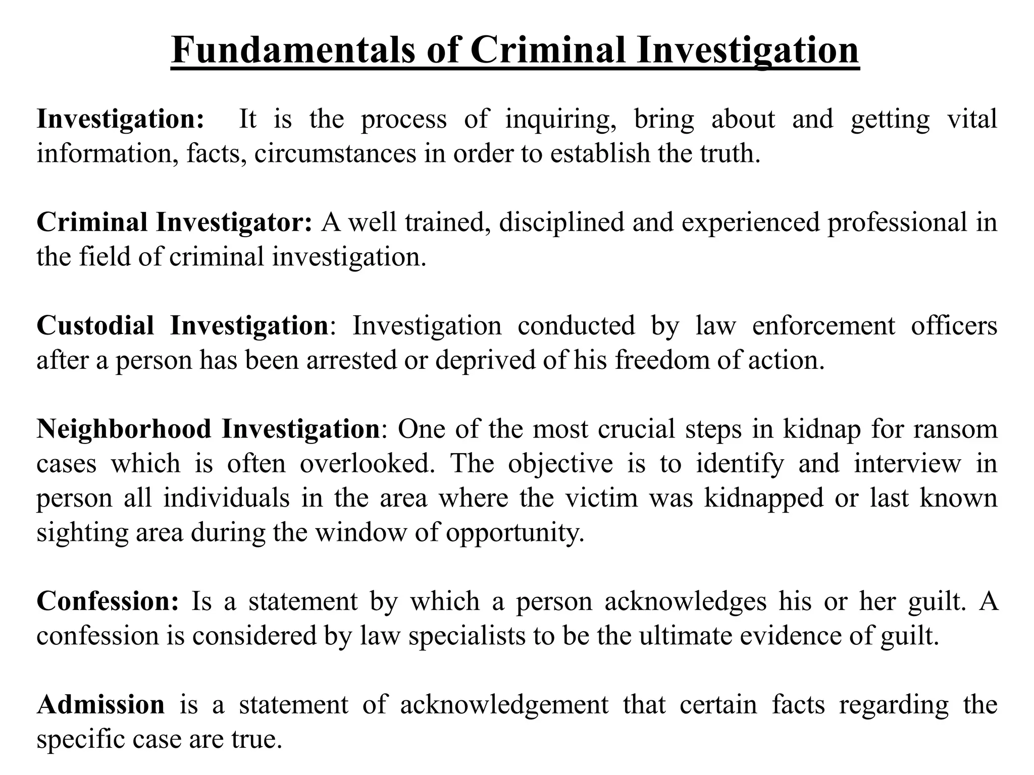 Procedure of investigation (Indian Perspective) | PPTX