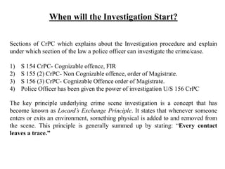 Procedure of investigation (Indian Perspective) | PPTX