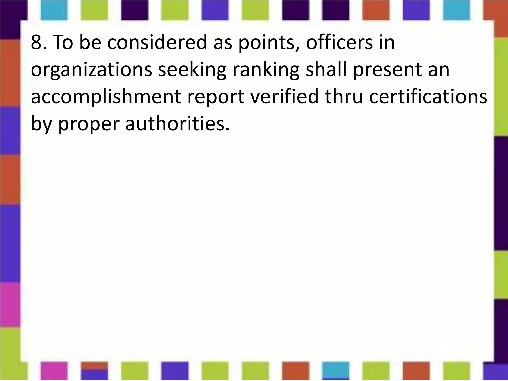 Procedure in the ranking of honor pupils 2012 | PPTX