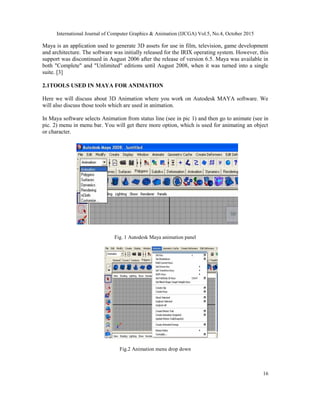 Procedure of animation in 3 d autodesk maya tools & techniques | PDF