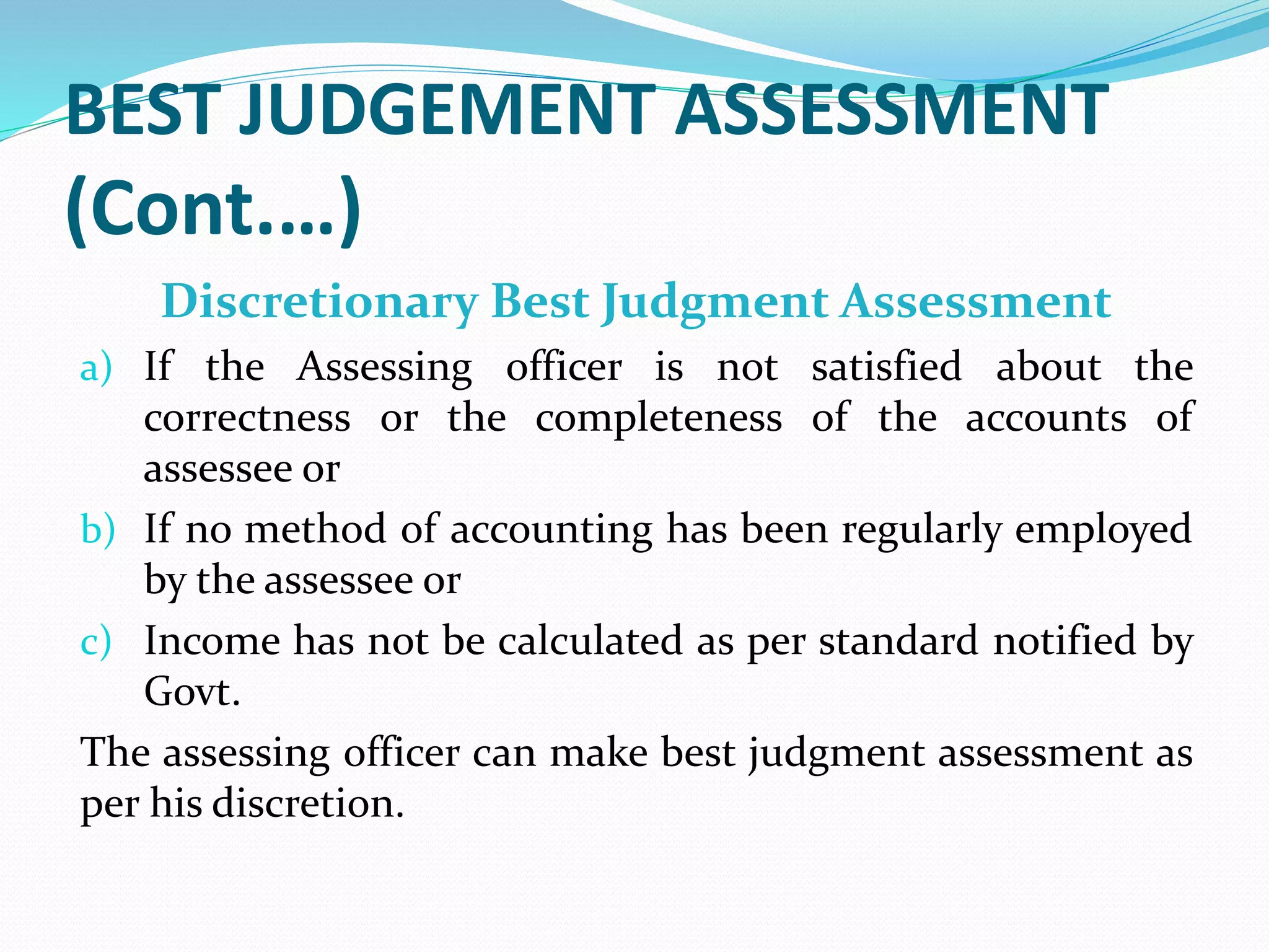 Procedure of assessment | PPTX
