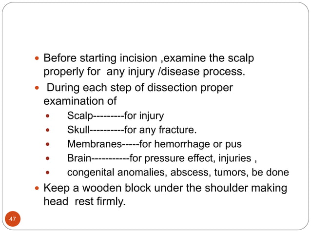 Procedure of autopsy | PPTX | Death, Injury, or Military Conflict ...
