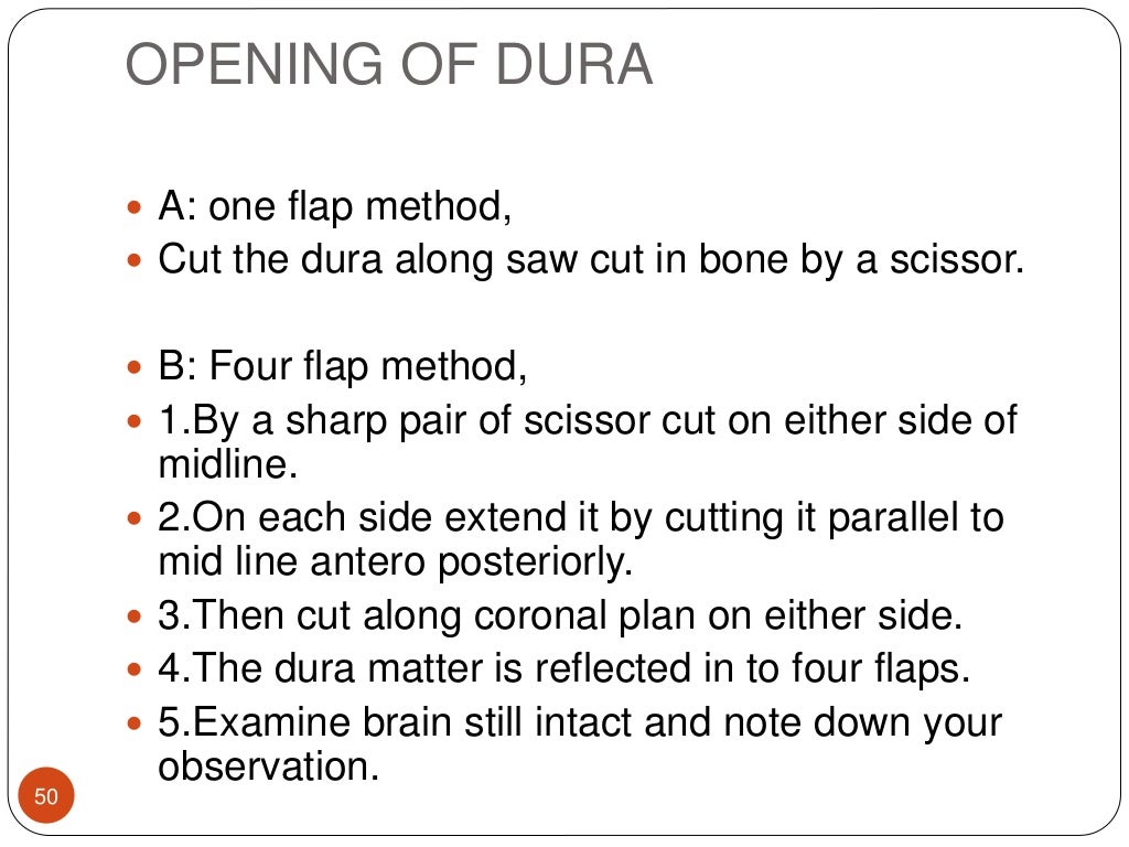 Procedure of autopsy
