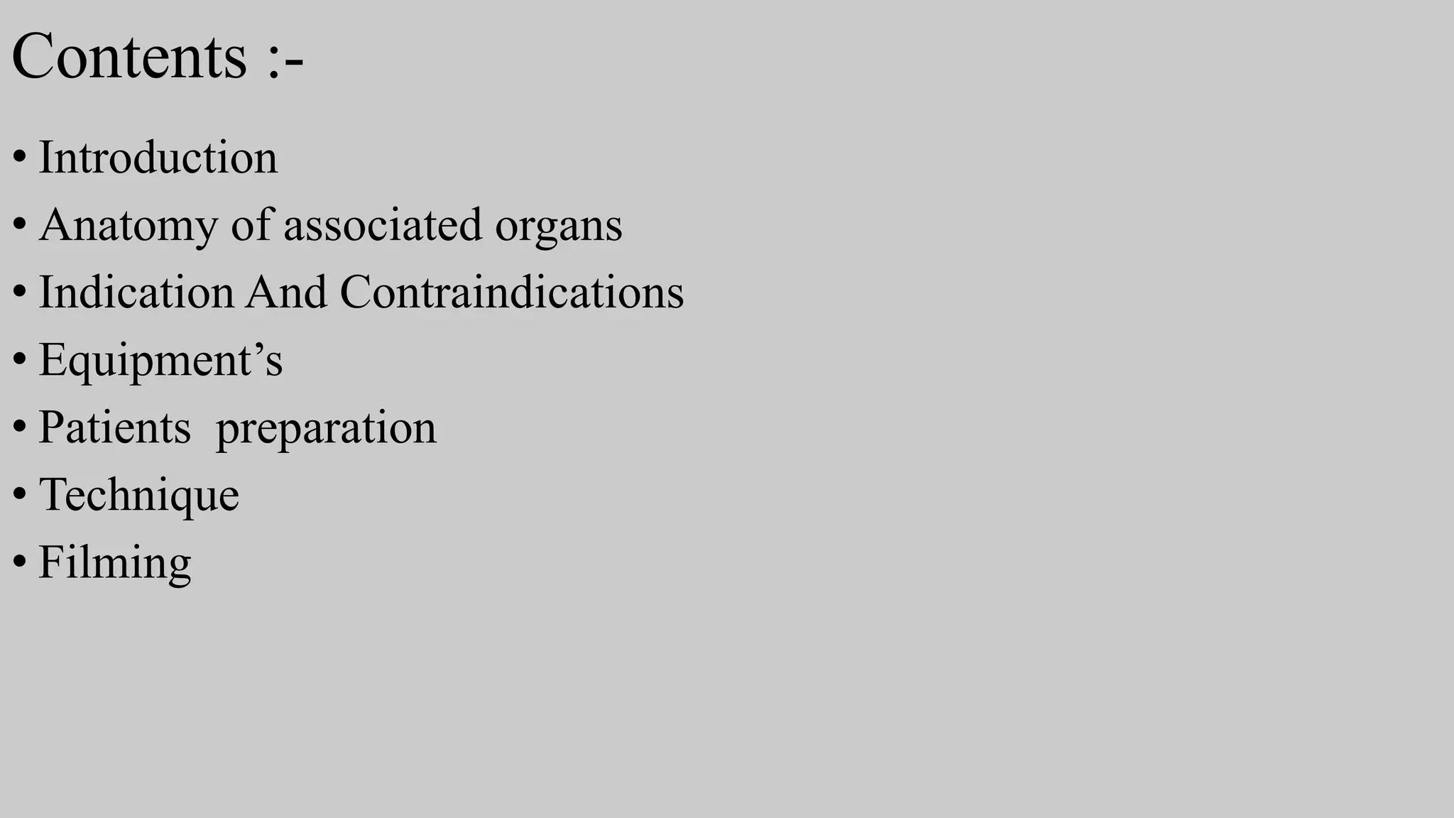 Procedure of ercp and t tube cholangiography | PPTX