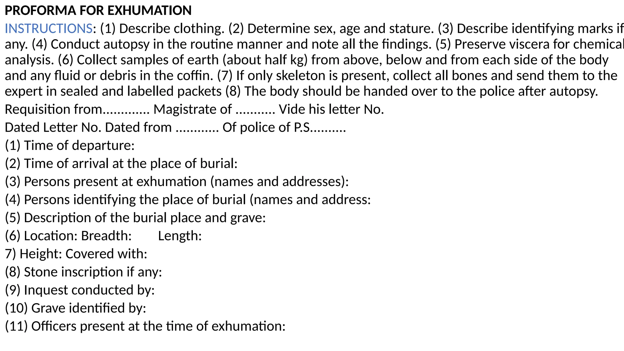 Procedure of exhumation forensic medicine.pptx