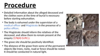 Procedure of exhumation forensic medicine.pptx