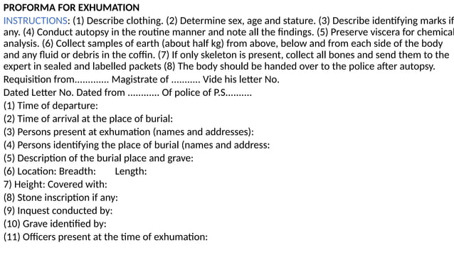 Procedure of exhumation forensic medicine.pptx