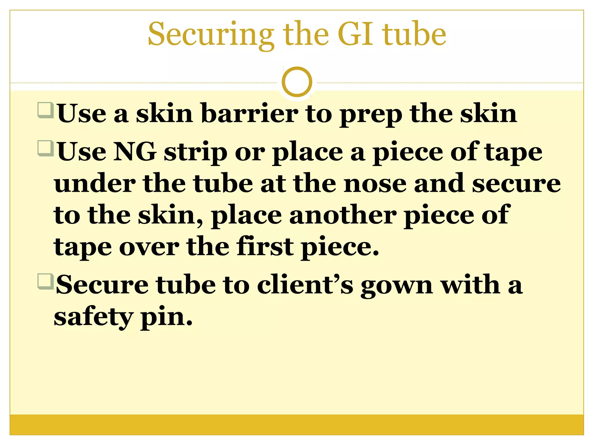 Nasogastric tube insertion | PPT