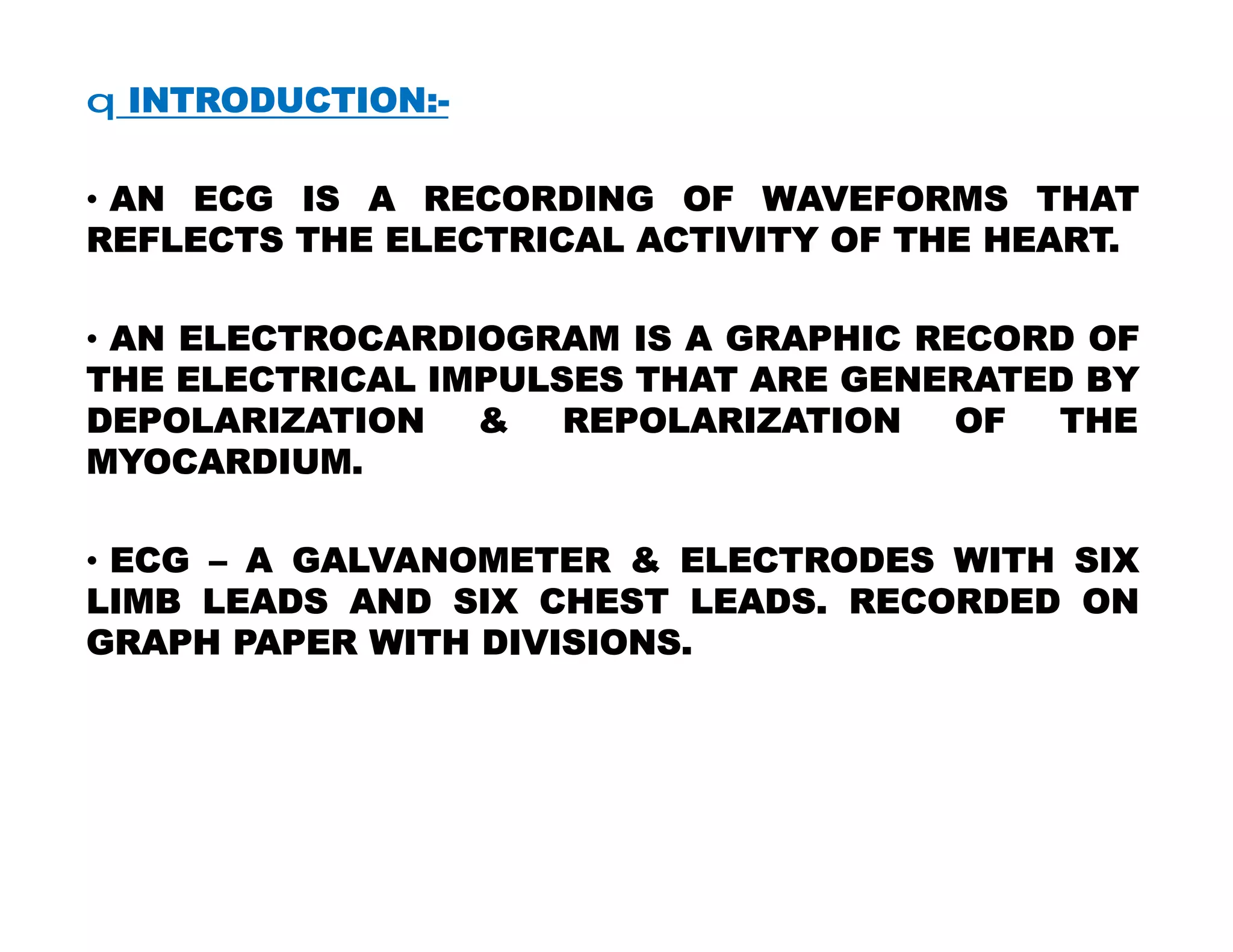 Procedure of Recording ECG | PDF