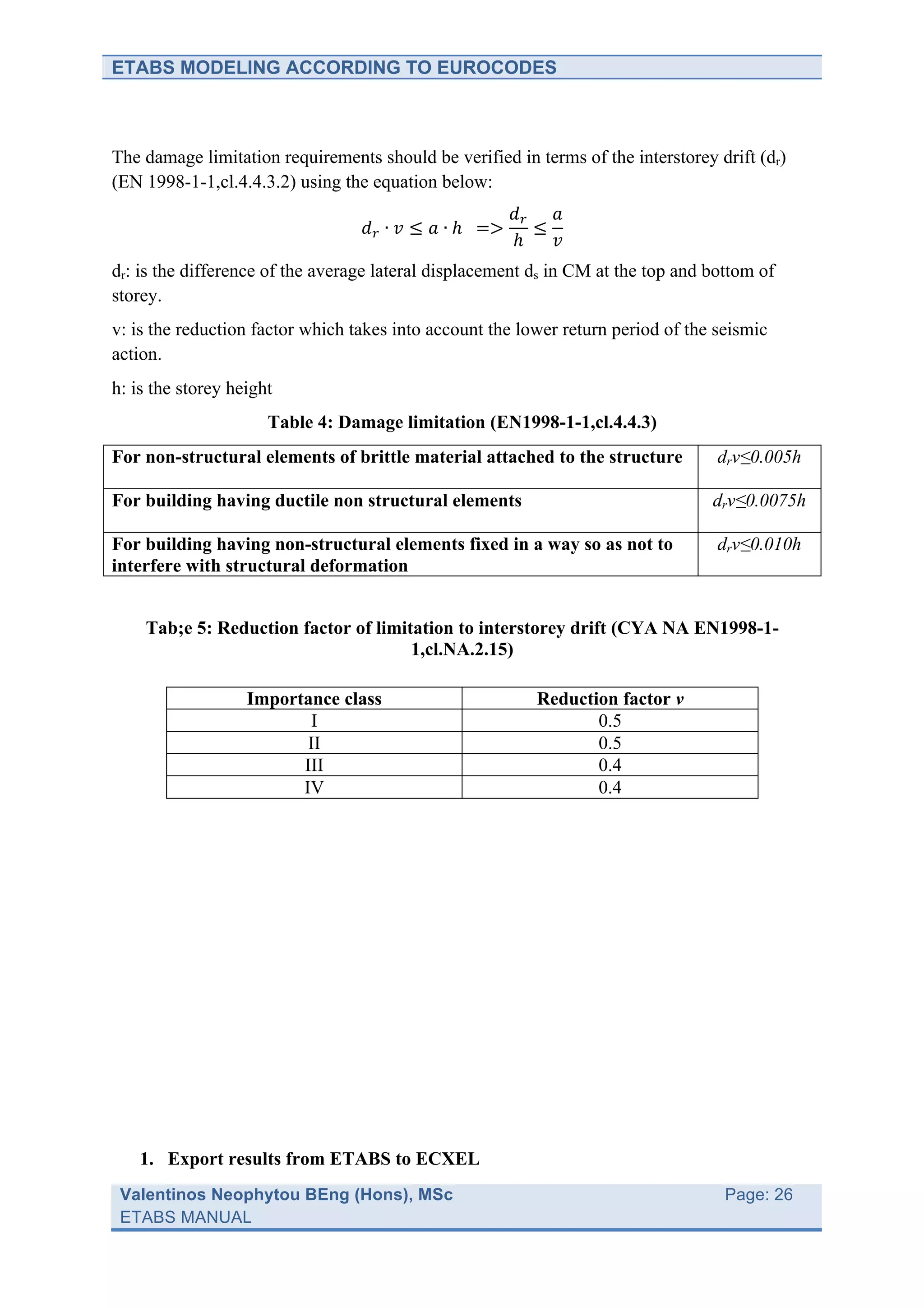 ETABS Modelling | PDF