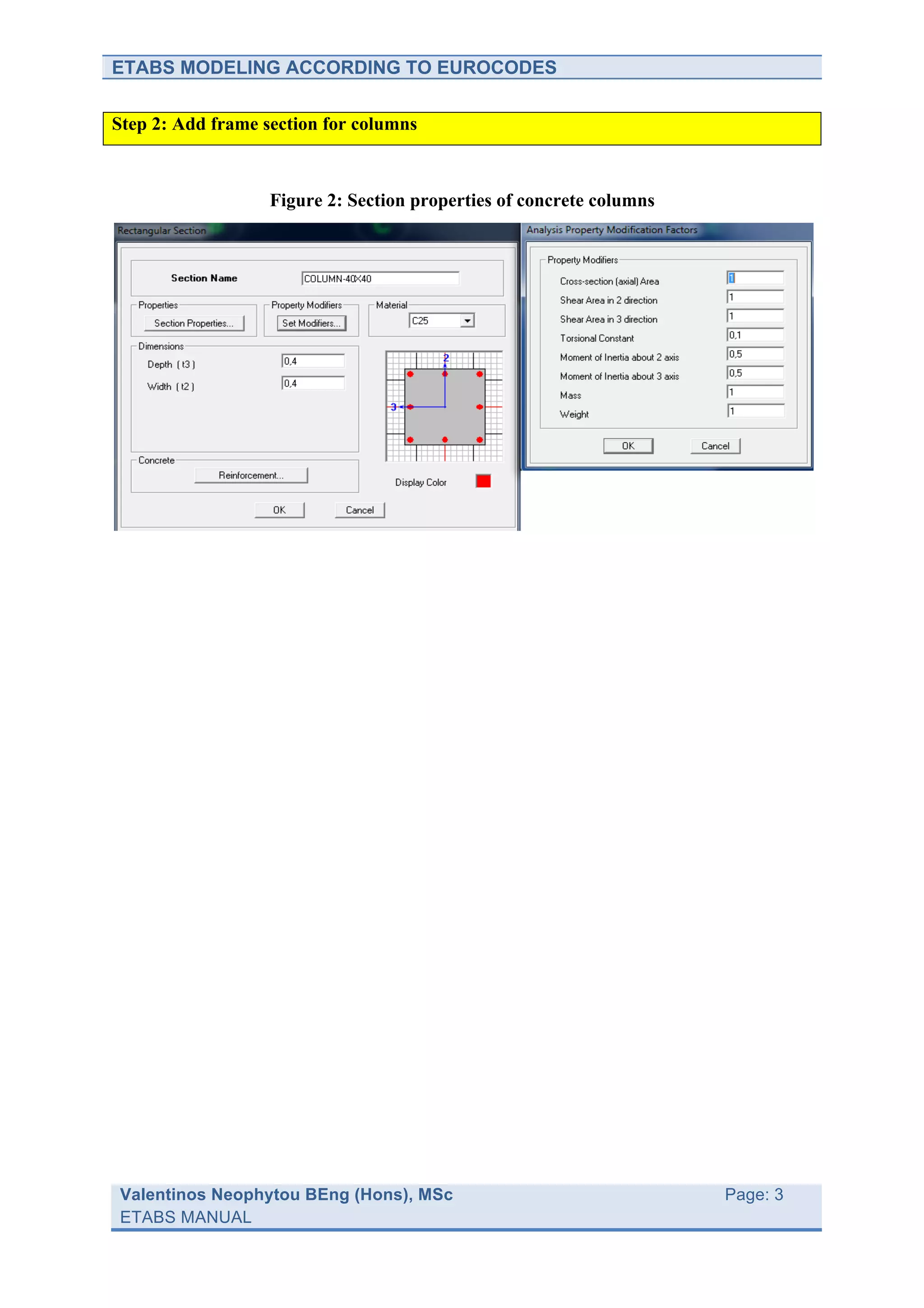 ETABS Modelling | PDF