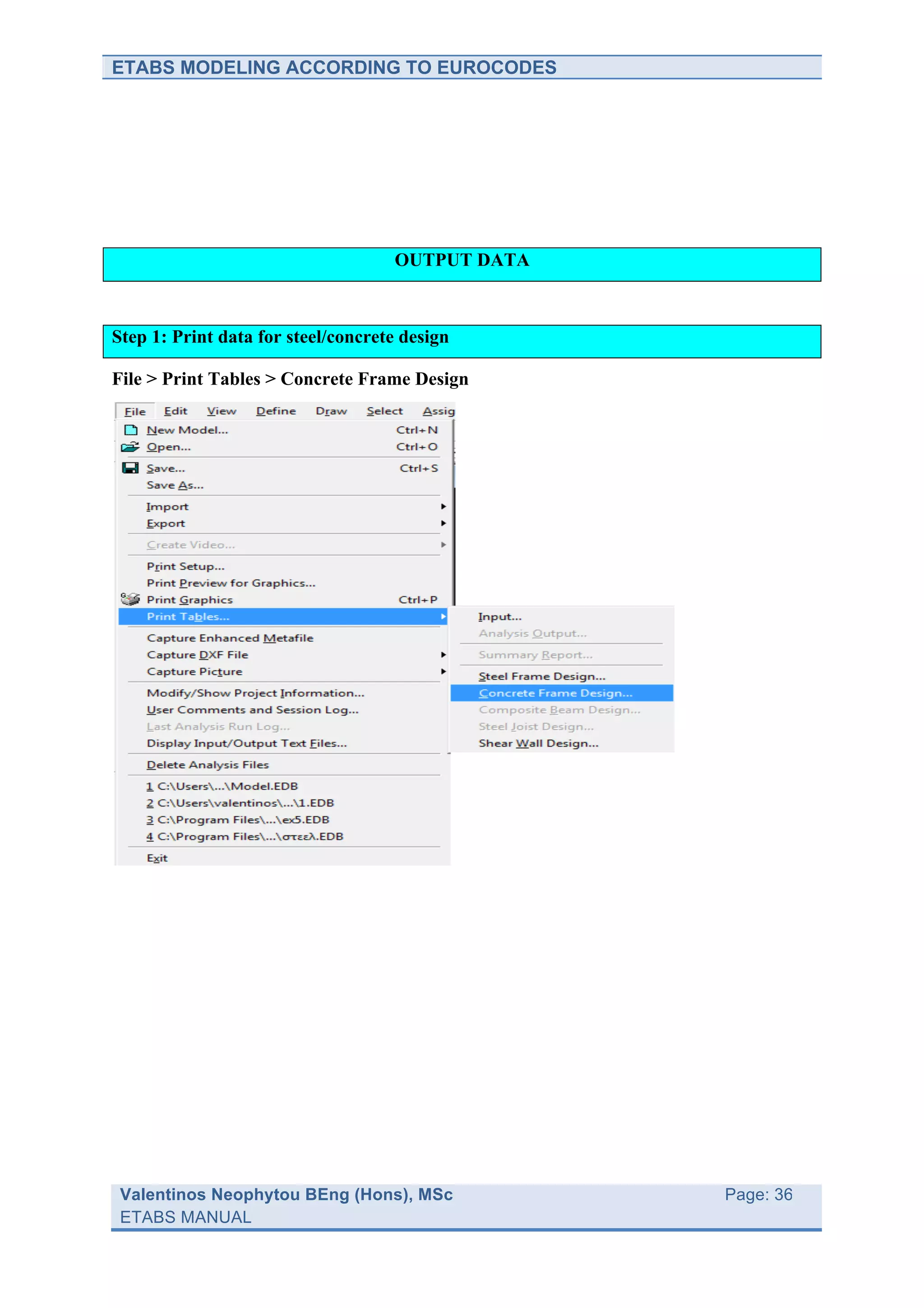 ETABS Modelling | PDF