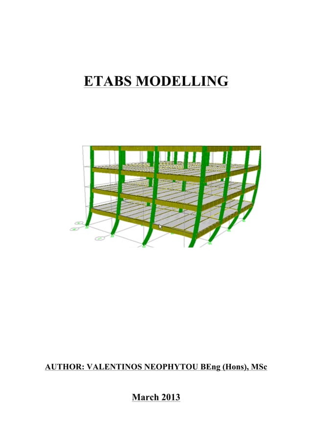 ETABS Modelling | PDF | Web Development | Internet