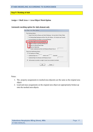 ETABS Modelling | PDF