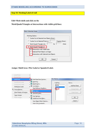 ETABS Modelling | PDF