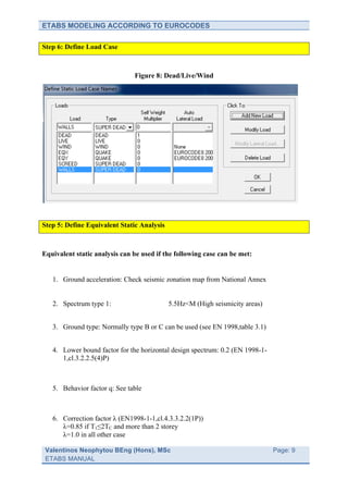 ETABS Modelling | PDF