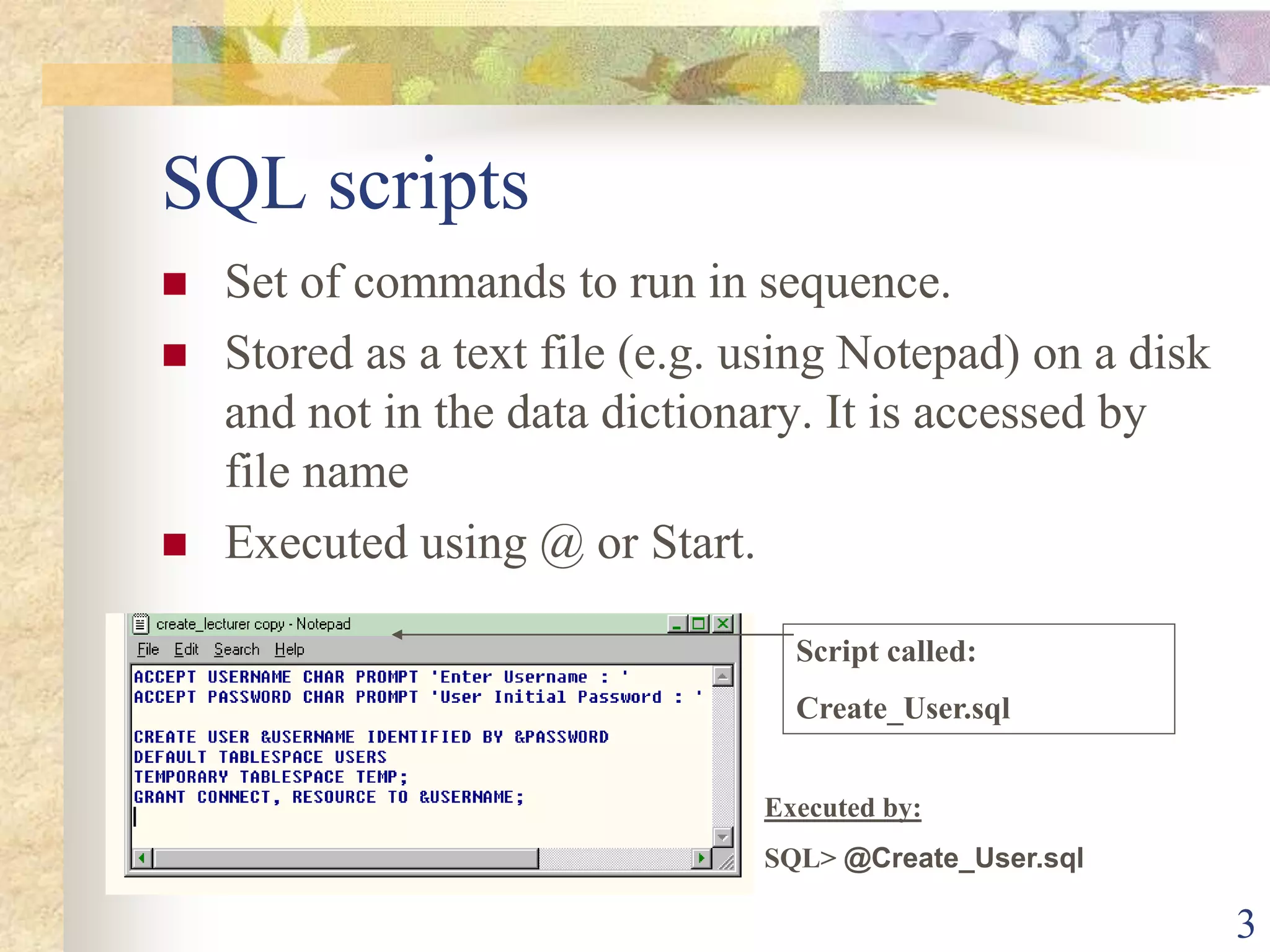 Procedures andcursors | PPT