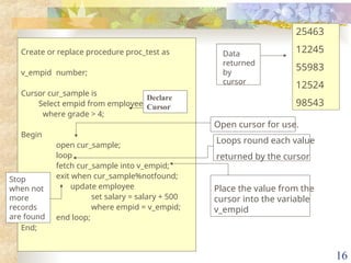 PL/SQL Stored Procedures And Cursors.ppt