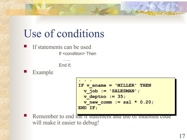 PL/SQL Stored Procedures And Cursors.ppt