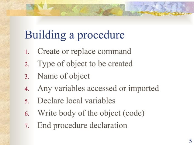 PL/SQL Stored Procedures And Cursors.ppt