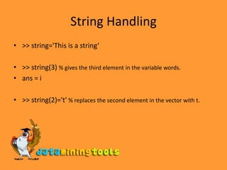 Matlab: Procedures And Functions | PPTX