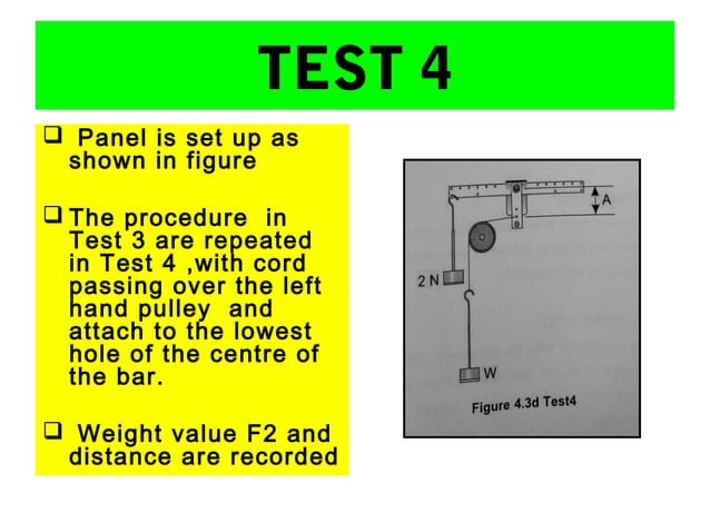 Procedures and observations for principle of moment experiment | PPT ...