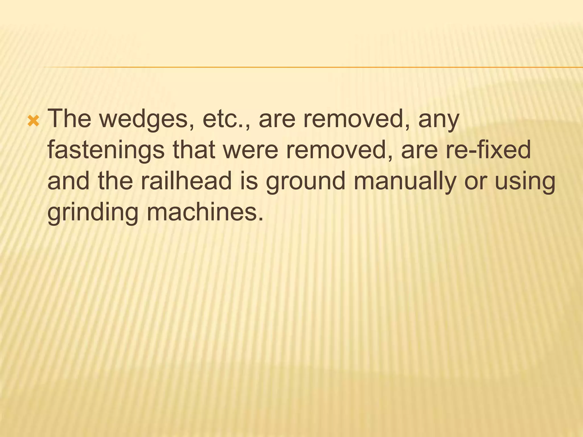 Procedures for aluminothermic welding 1 | PPTX