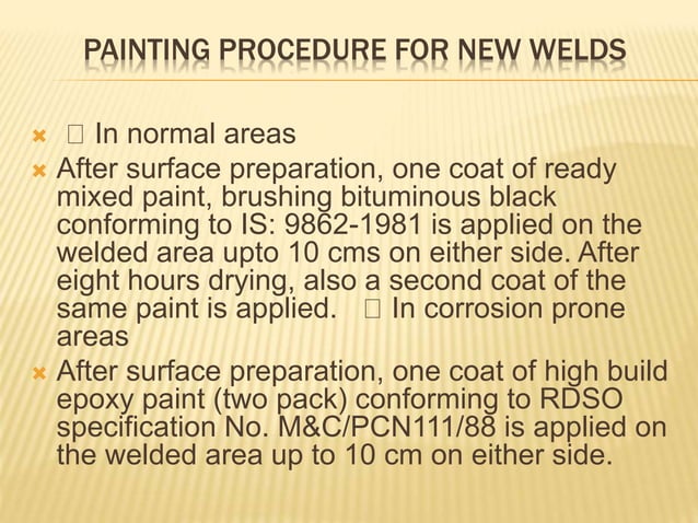 Procedures for aluminothermic welding 1 | PPTX