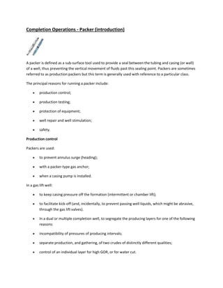 Procedures for completion assembly preparation | PDF