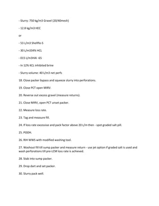 Procedures for completion assembly preparation | PDF