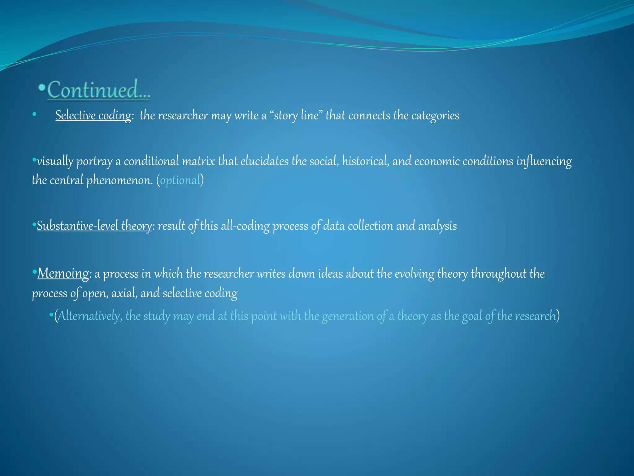 Procedures for conducting grounded theory research | PPT