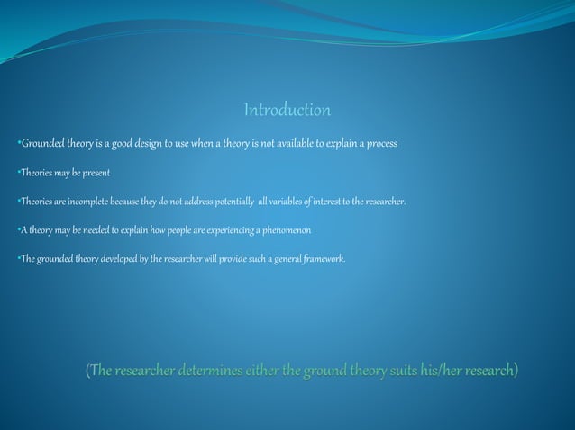 Procedures for conducting grounded theory research | PPT