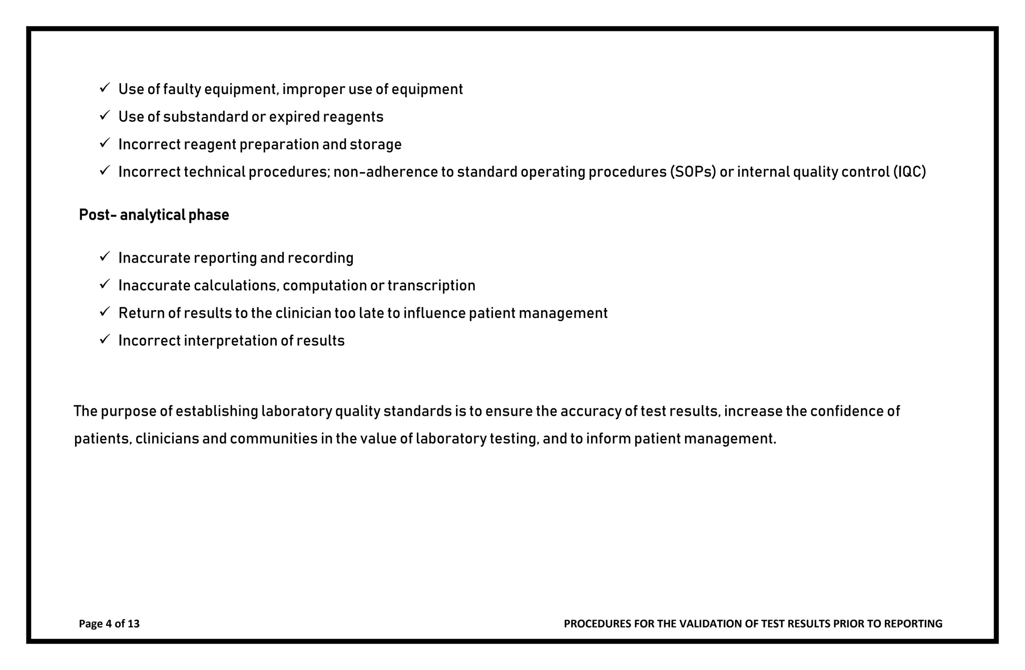 PROCEDURES FOR VALIDATION.docx