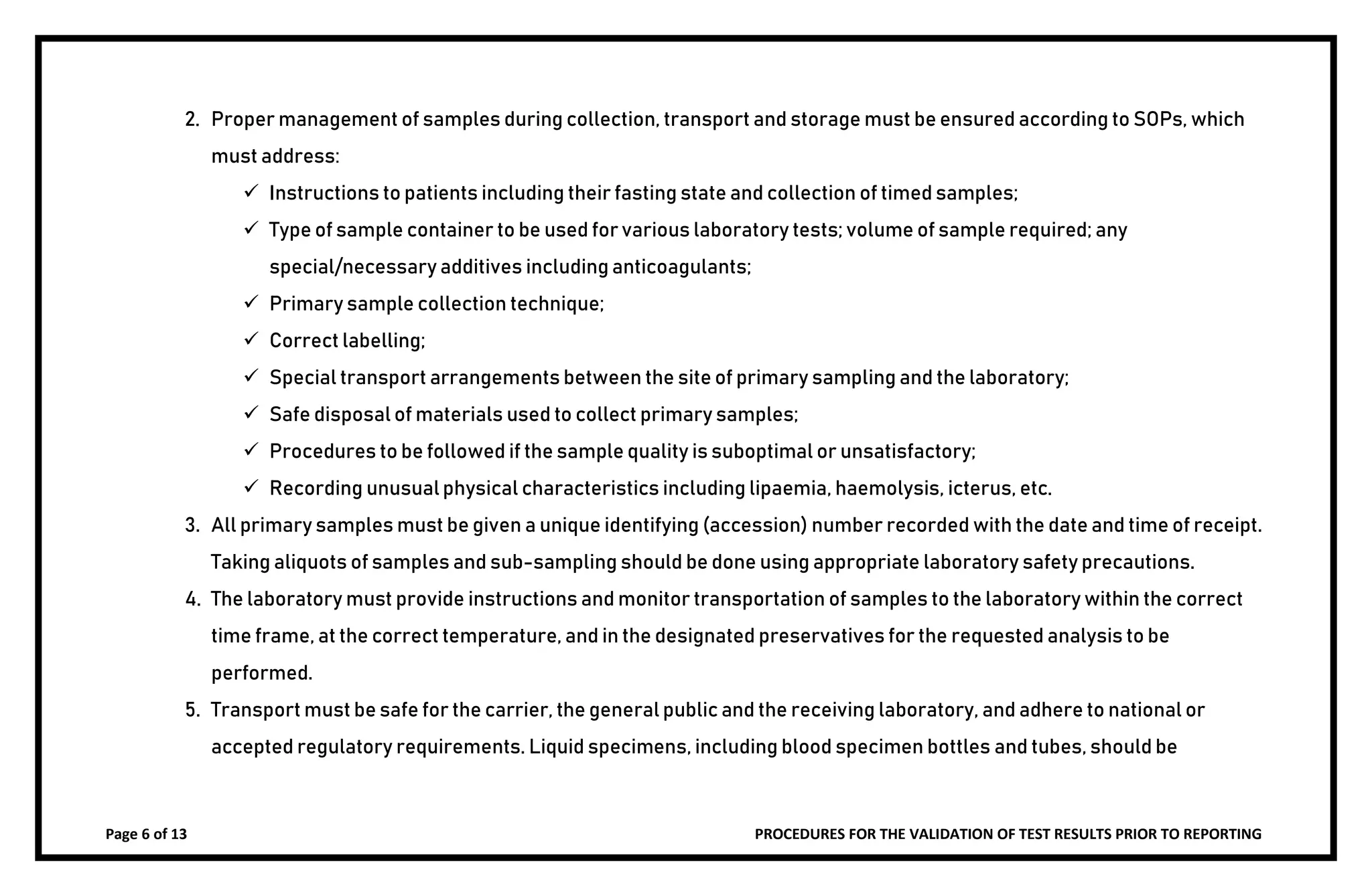 PROCEDURES FOR VALIDATION.docx