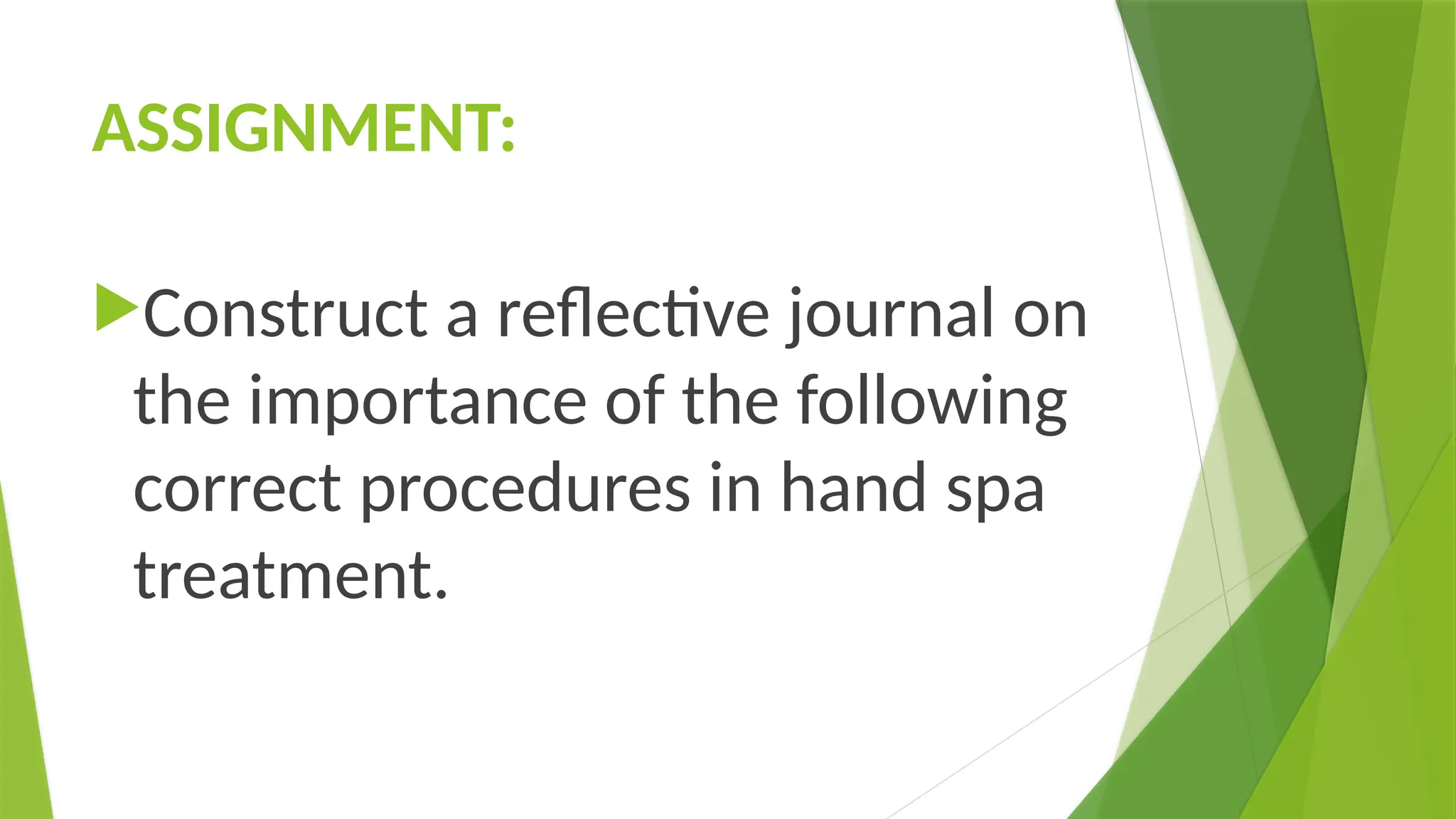 Procedures in Hand spa treatment a step by step process on how to do ...